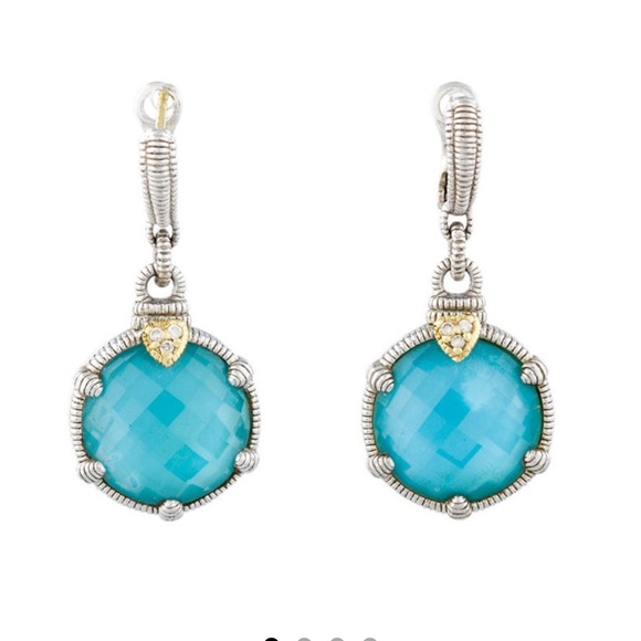 Judith Ripka | Jewelry | Judith Ripka Turquoise Doublet Faceted Drop ...
